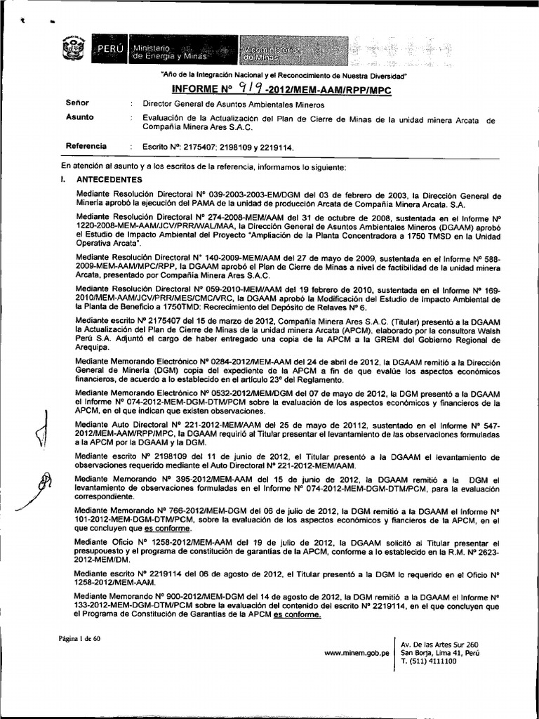 RD 270 2012 Mem Aam | PDF