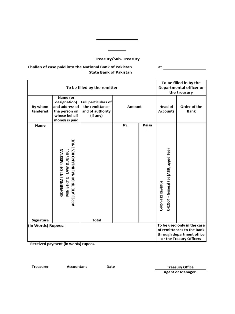 Challan tr6 | PDF | Money