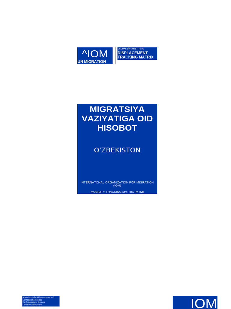 Uzb - Migration Situation in Uzbekistan | PDF