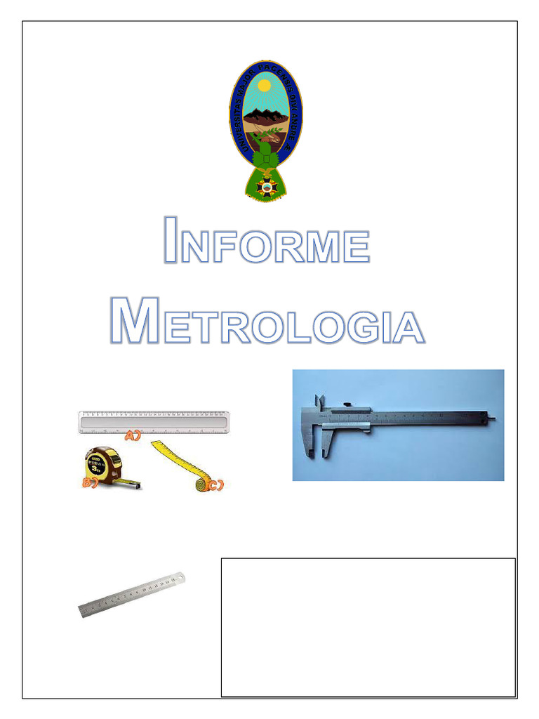 Informe Metrologia Pdf Metrología