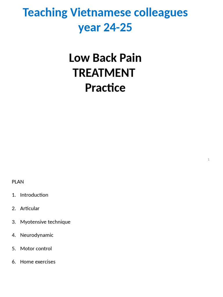 Module 5-6 LBP TREATMENT | PDF | Anatomical Terms Of Motion | Strength ...