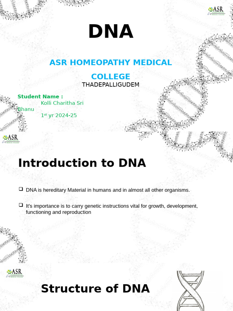 DNA-Charitha Sri Bhanu-ASR Homeopathic Colle, Tadepalligudem | PDF ...