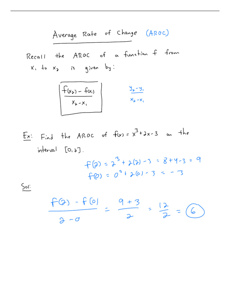 07 Concavity and AROC PDF | PDF | Mathematical Analysis | Mathematical ...