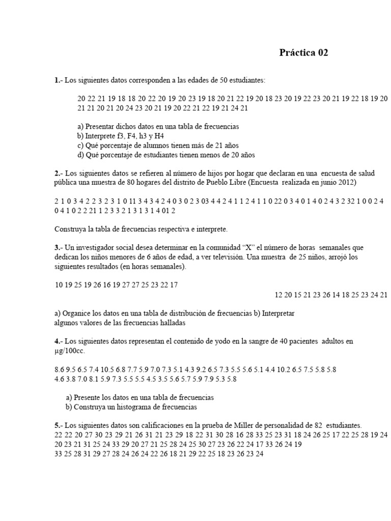 Ejercicios Propuestos 2 | PDF