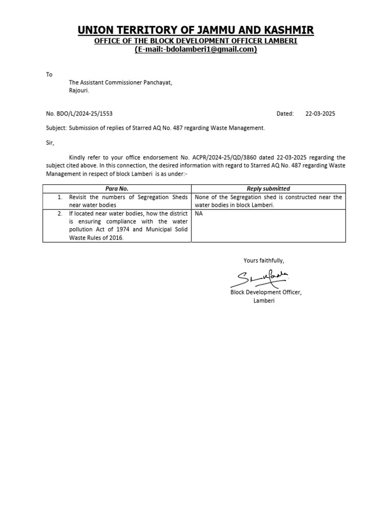 Segregation Shed Near Water Bodies | PDF