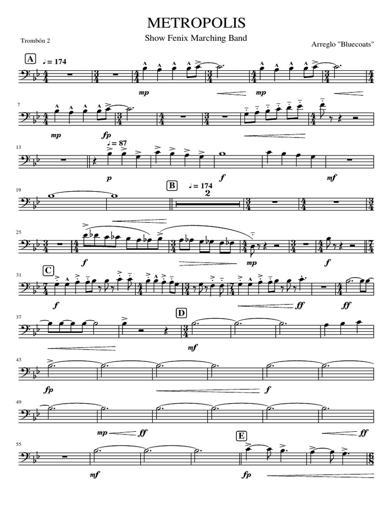 METROPOLIS Full Band-Trombón - 2 | PDF