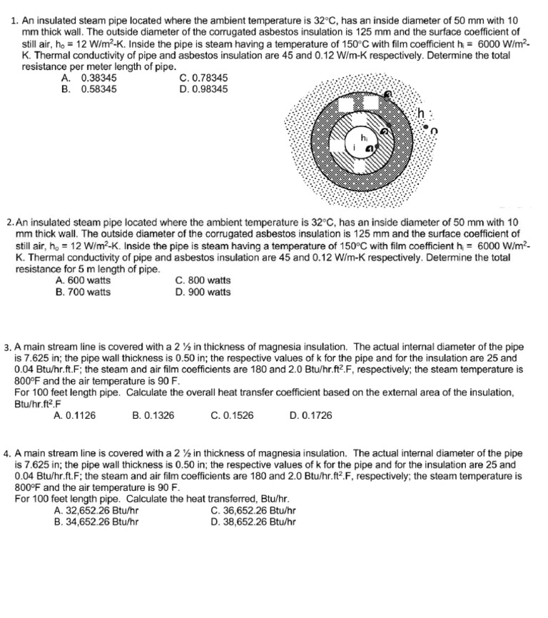Heat and Mass Finals Pset 2 | PDF