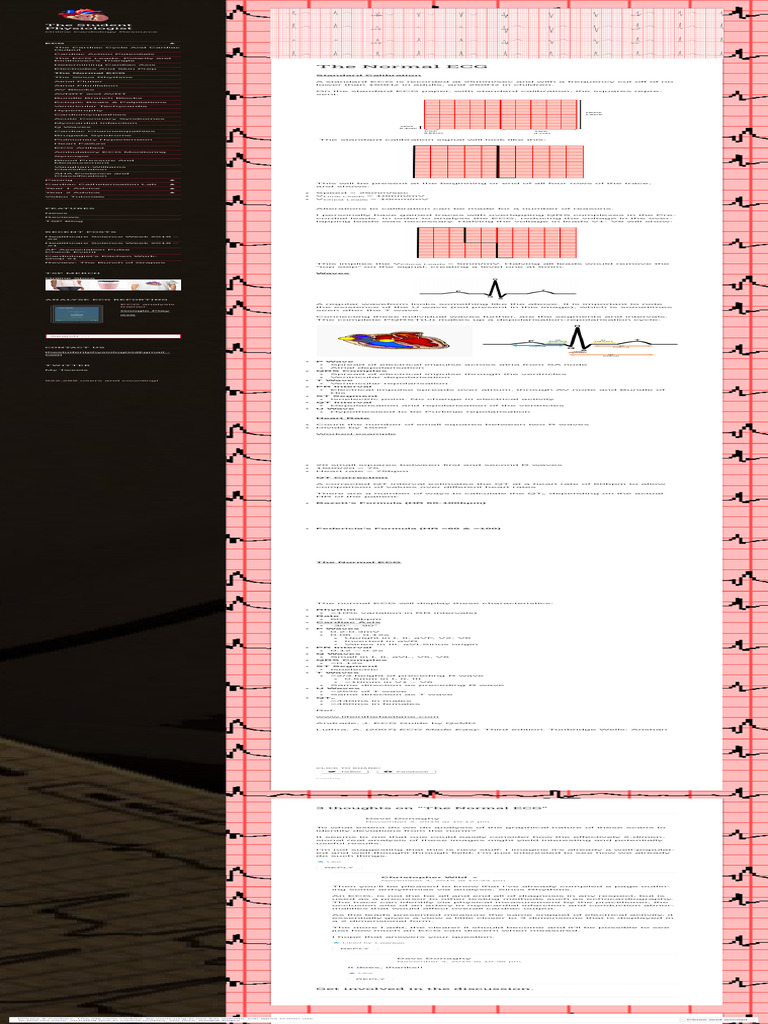 The Normal ECG - The Student Physiologist | PDF | Electrocardiography ...