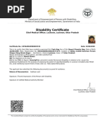 Disability Certificate for Tax Benefits | PDF