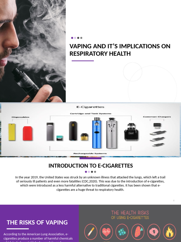Vaping and It’s Implications on Respiratory Health -Lesedi Nhlapo | PDF | Electronic Cigarette ...