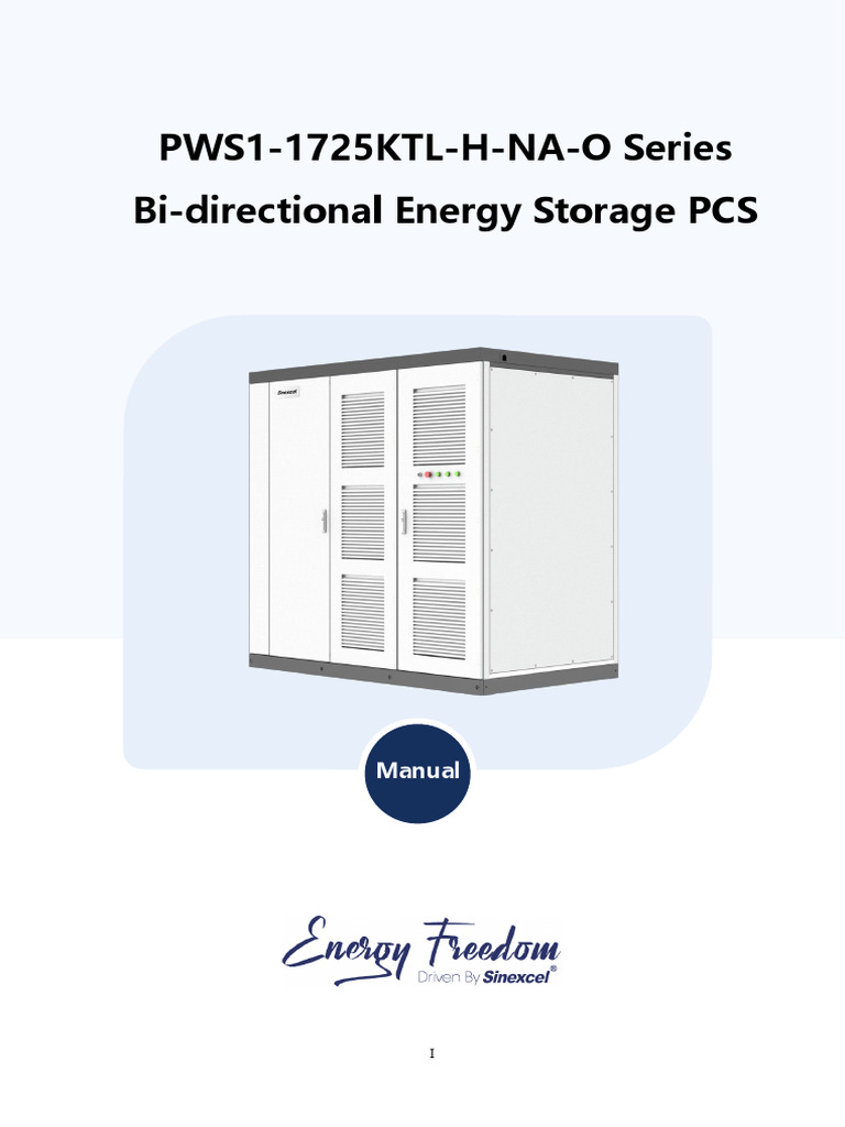 PWS1-1725KTL-H-NA-O User Manual V1.0 - 20230915 | PDF | Power Supply ...