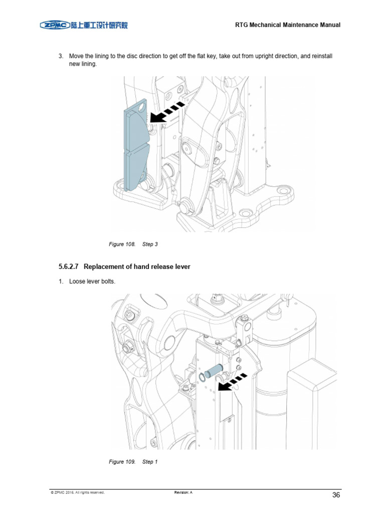 RTG Mechanical Maintenance Manual (138-142) | PDF | Nut (Hardware) | Screw