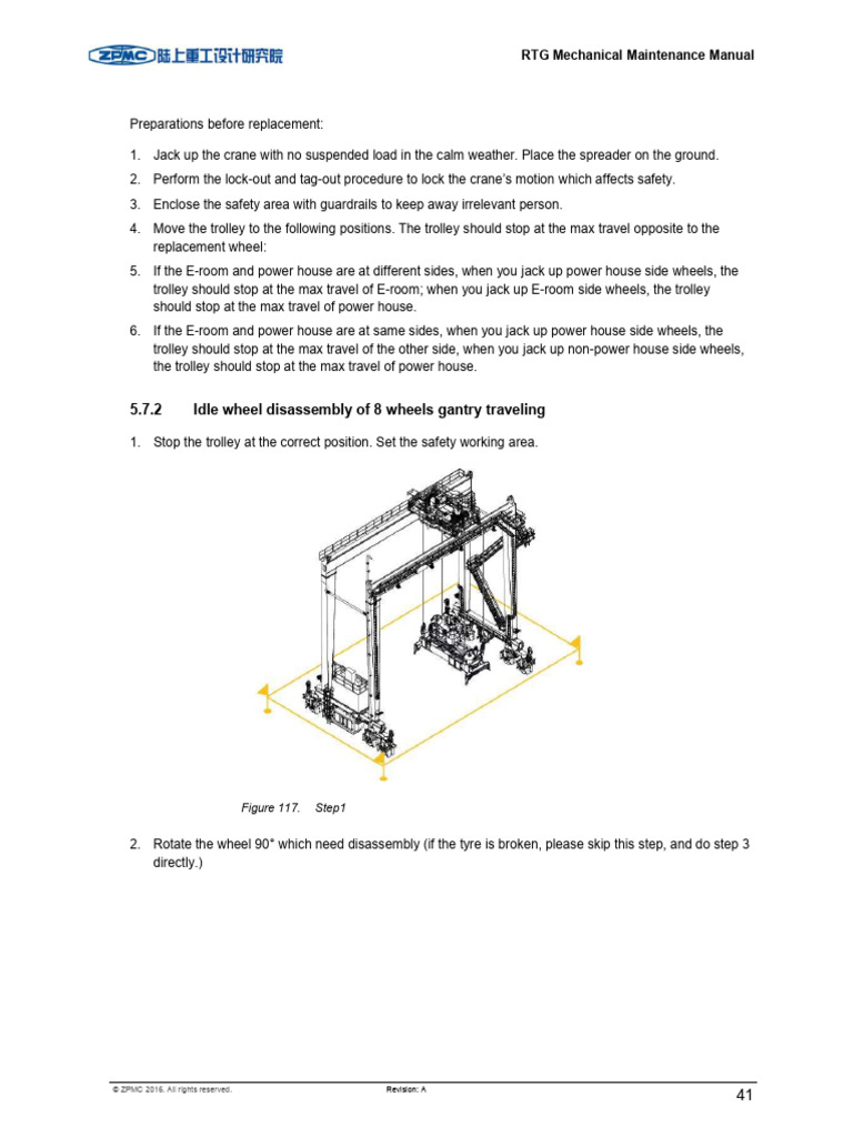 RTG Mechanical Maintenance Manual (143-148) | PDF | Manufactured Goods | Mechanical Engineering