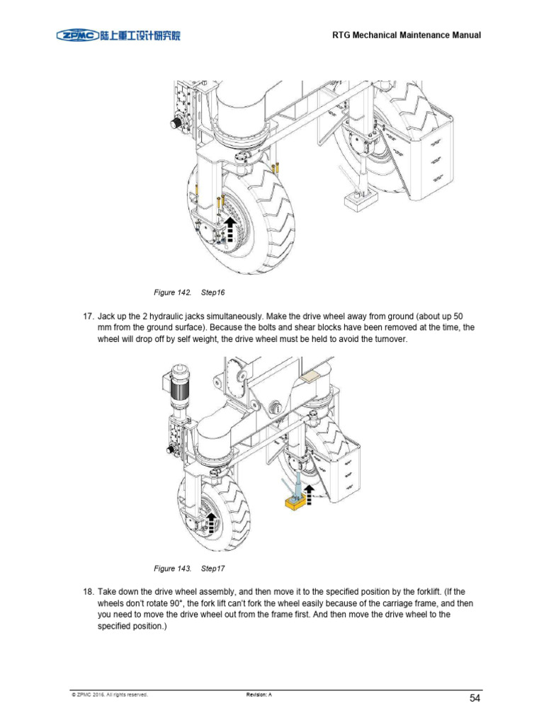 RTG Mechanical Maintenance Manual (156-165) | PDF | Wheel | Tire