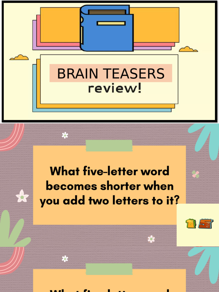 Brain Teasers | PDF