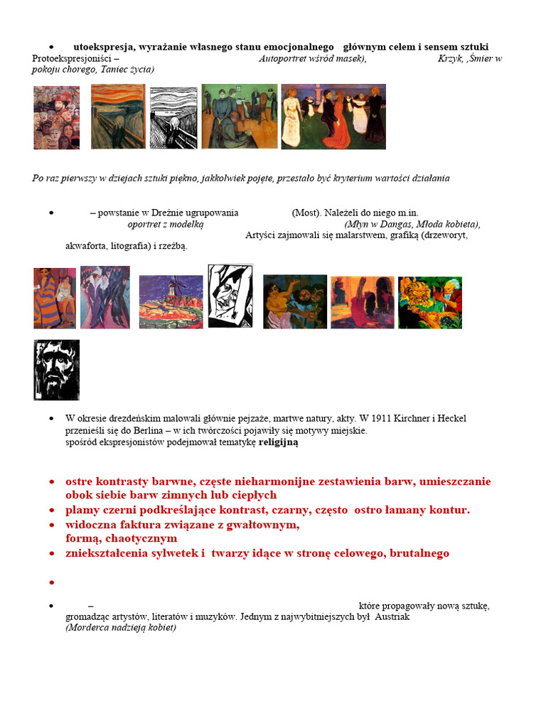 Ekspresjonizm I Surrealizm | PDF