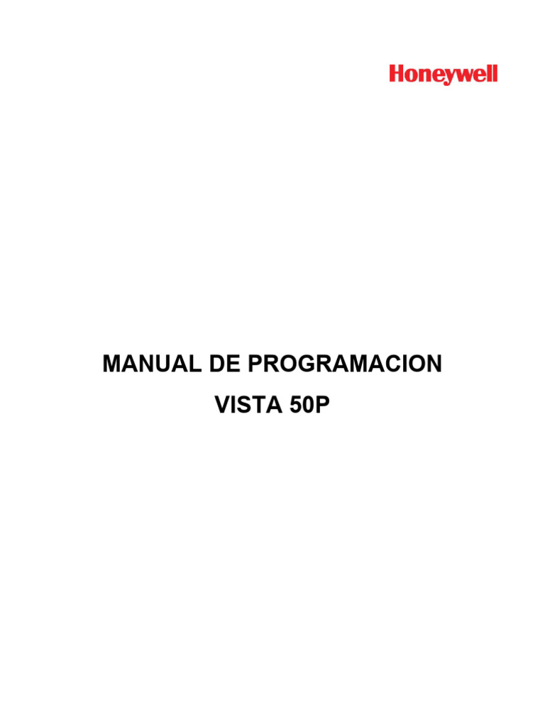 VISTA 50P Guia de Programacion | PDF | Programa de computadora | Programación