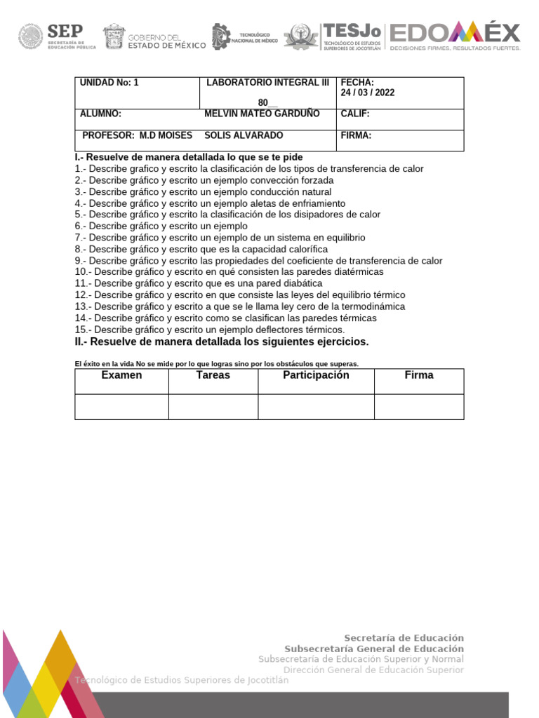 Transferencia de Calor: Tipos y Ejemplos | PDF