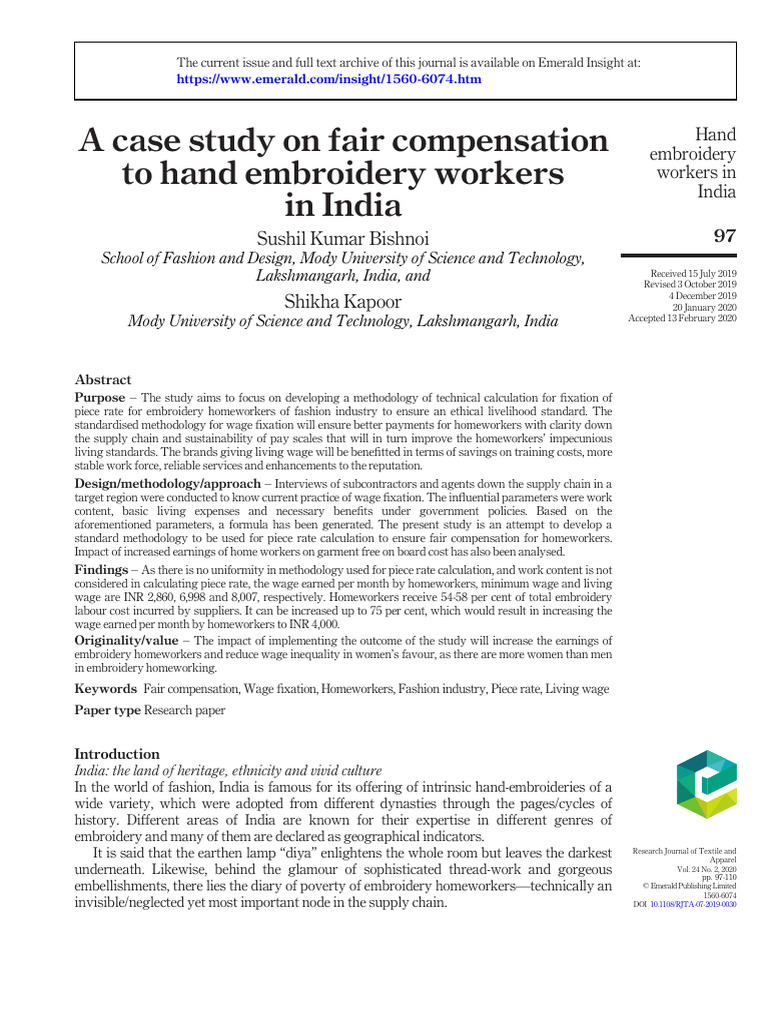 10 1108 - Rjta 07 2019 0030 | PDF | Piece Work | Employment
