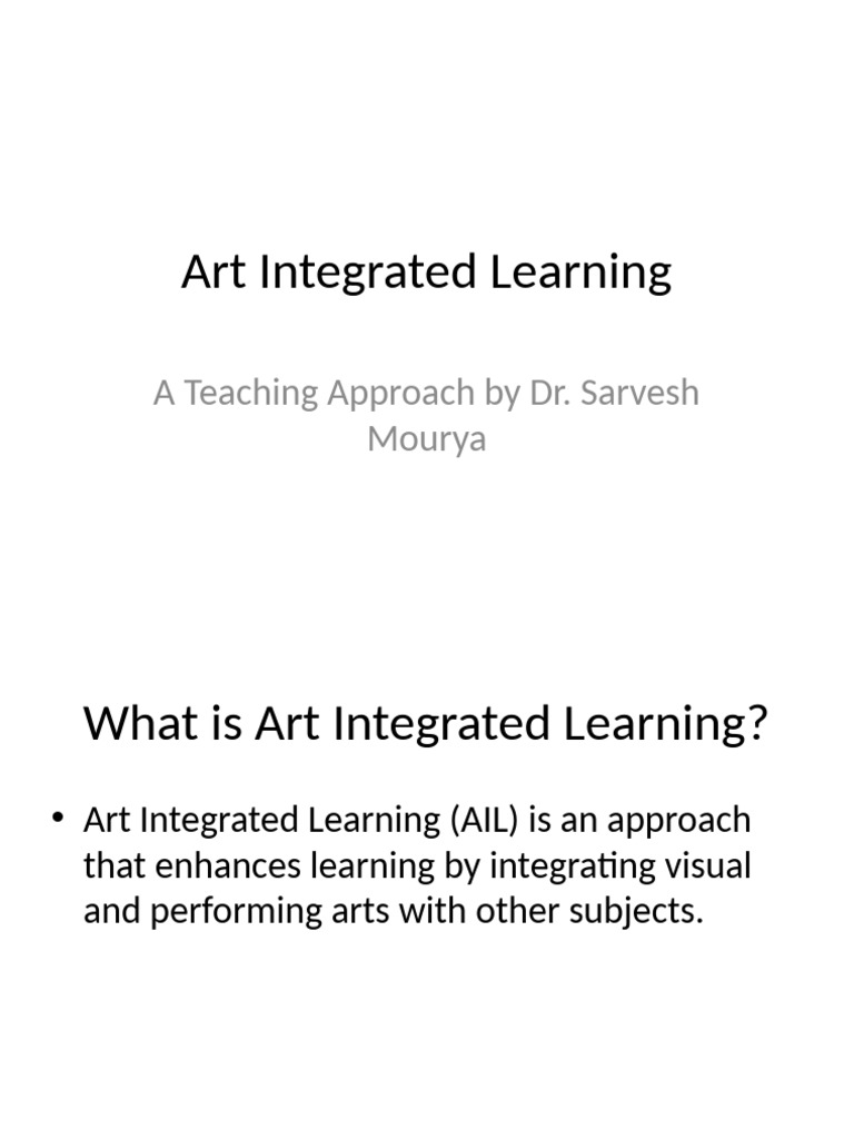 Art Integrated Learning | PDF