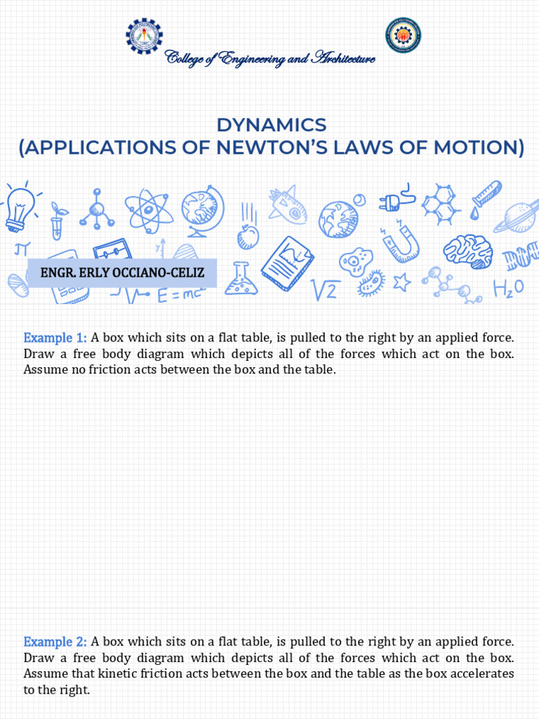 Newton's Laws: Dynamics Examples | PDF | Force | Tension (Physics)