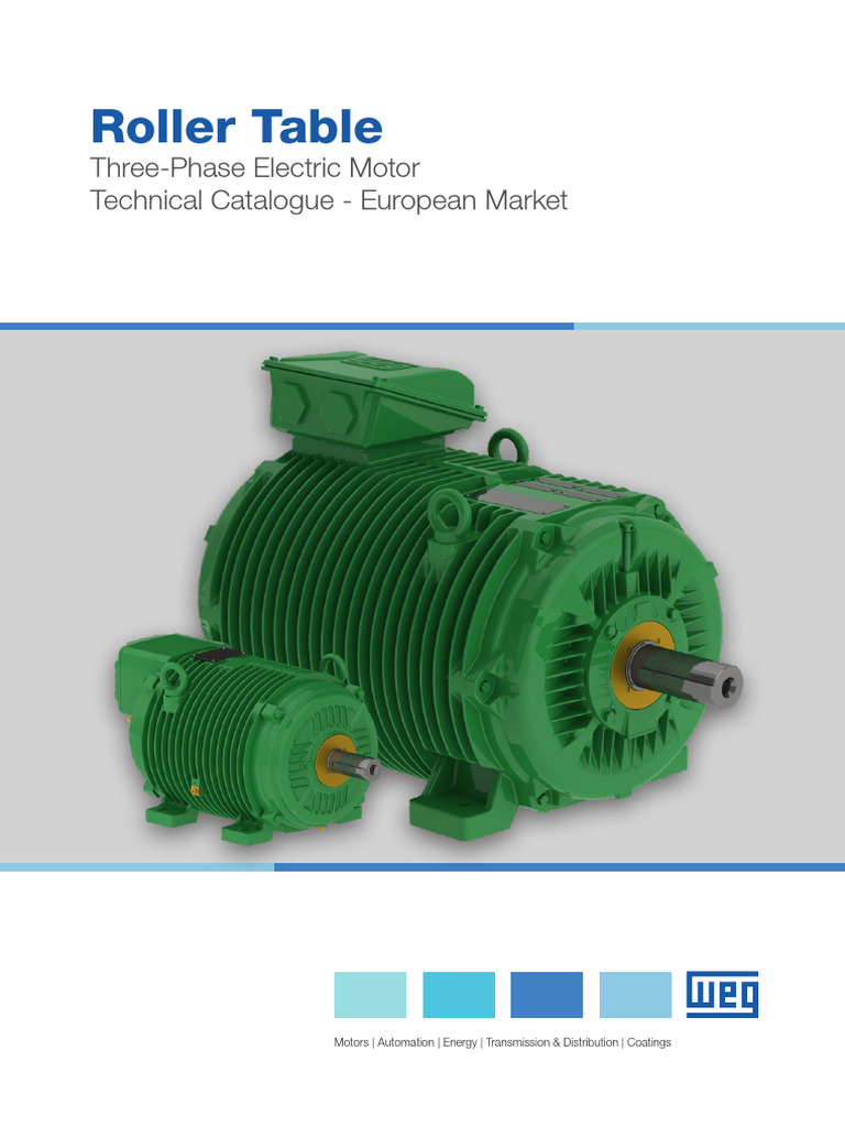 WEG Roller Table Motors European Market 50040456 Brochure English Web ...