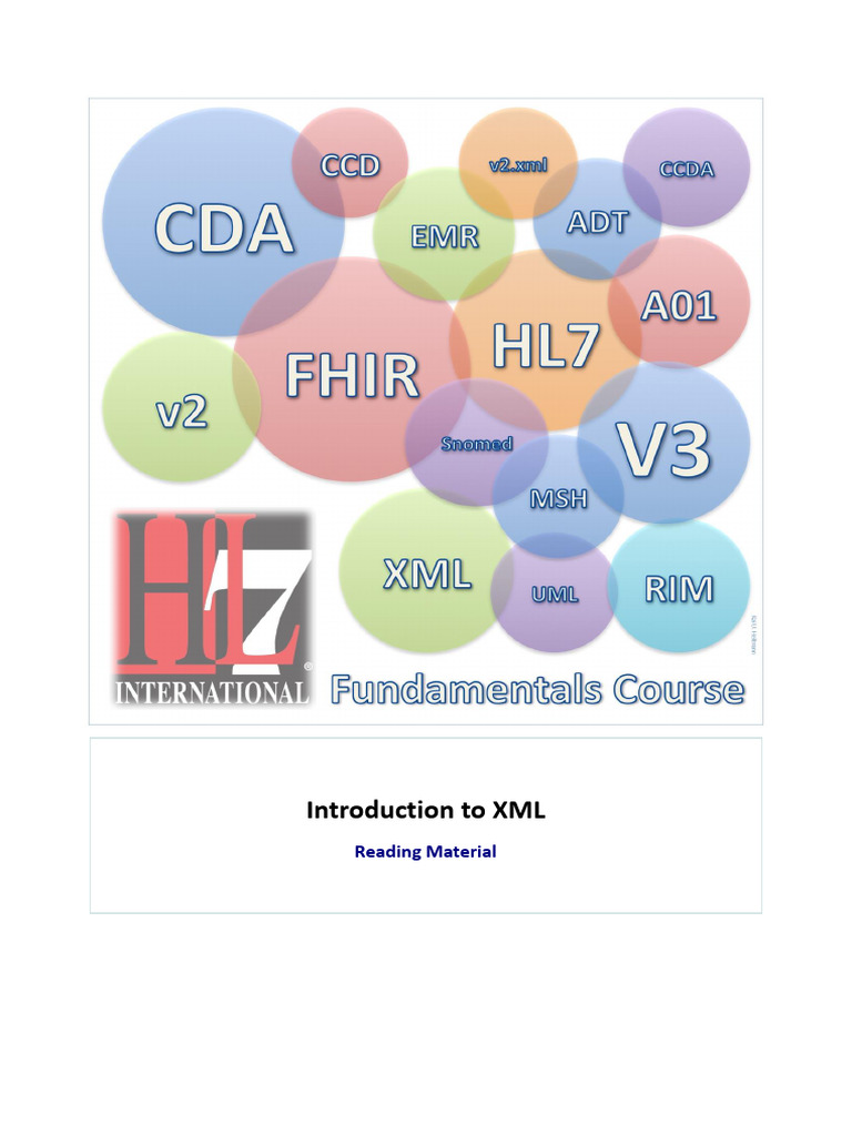 I U04 Introduction XML Reading en V 2019 | PDF | Xml | Html Element
