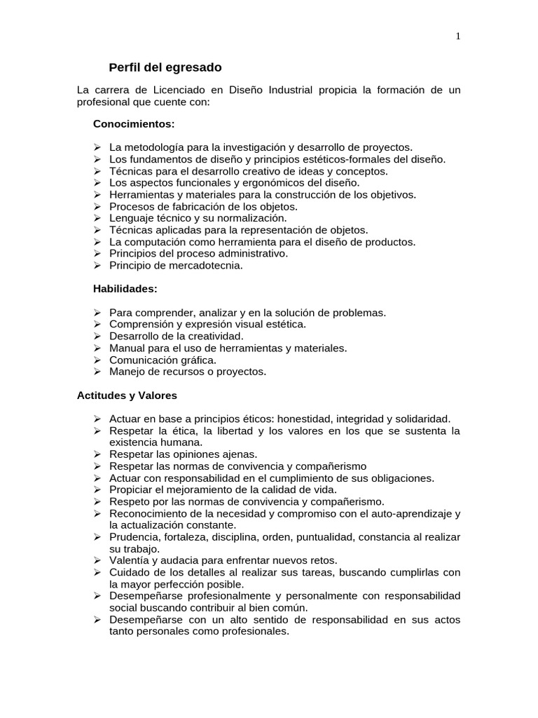 Perfil Del Egresado LDI | PDF