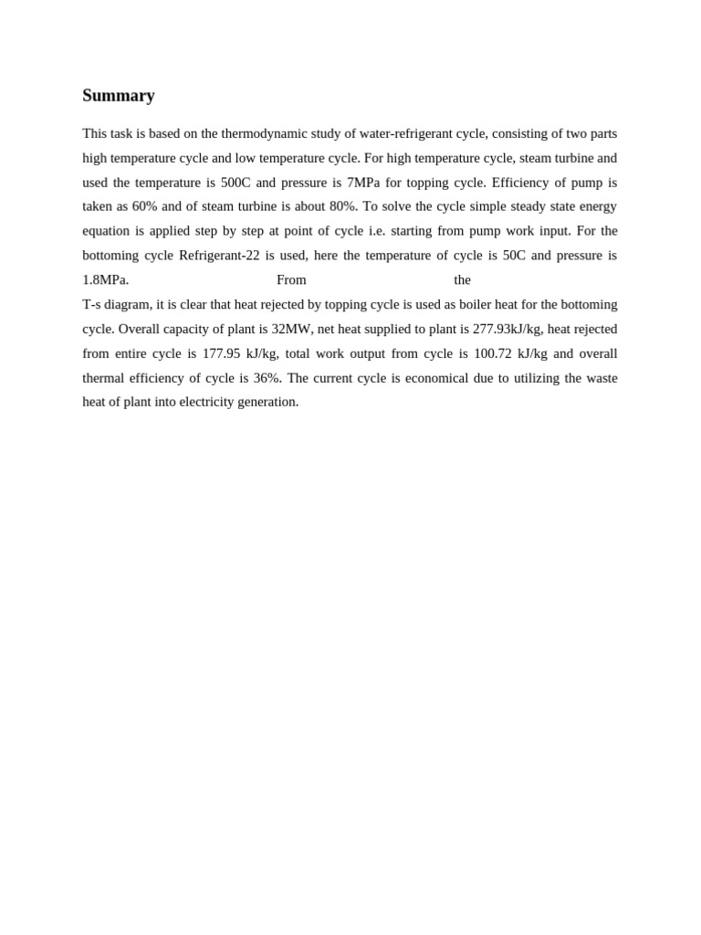 Thermmodynamic Assign, Ment | PDF | Power Station | Steam