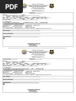 BTVI Medical Record Form | PDF | Medical Specialties | Clinical Medicine
