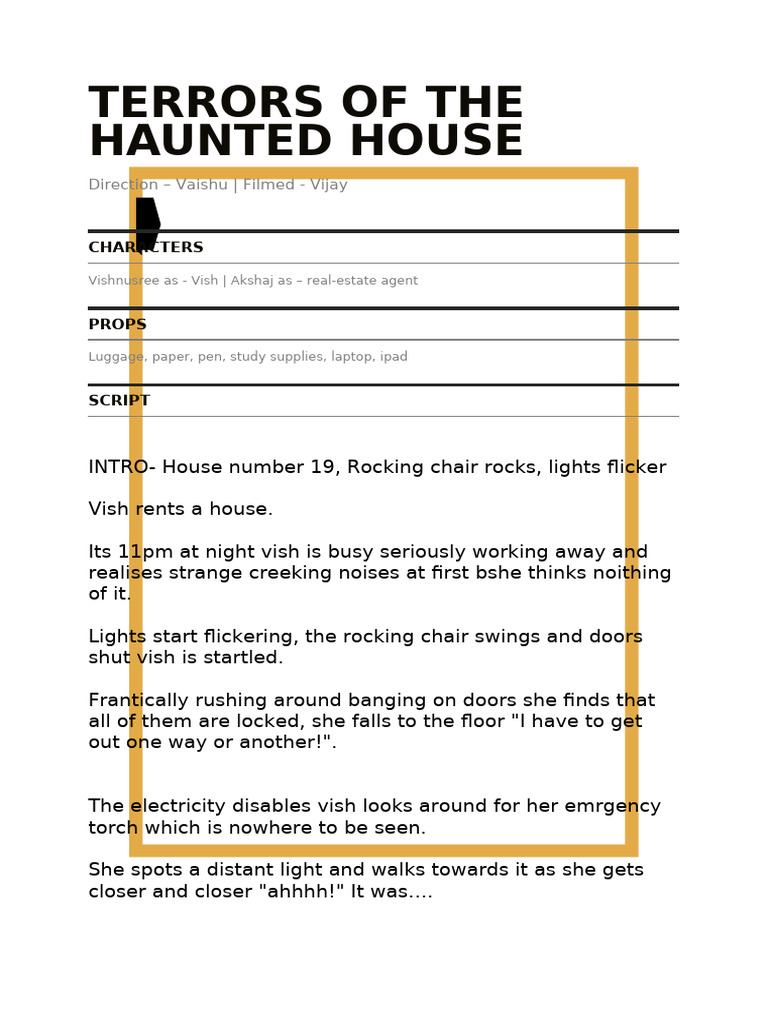 Terrors of The Haunted House | PDF