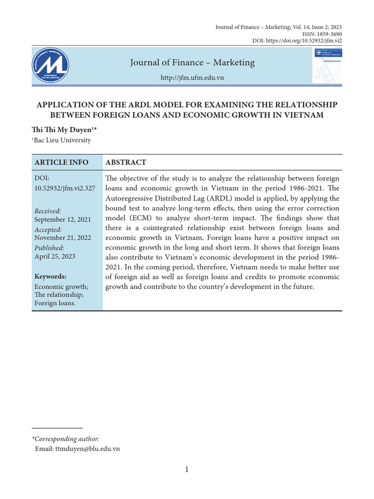 JFM - 2023.vi2.327-327-2605 - Văn bản của bài báo | PDF