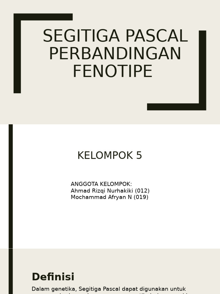 Ppt Segitiga Pascal | PDF