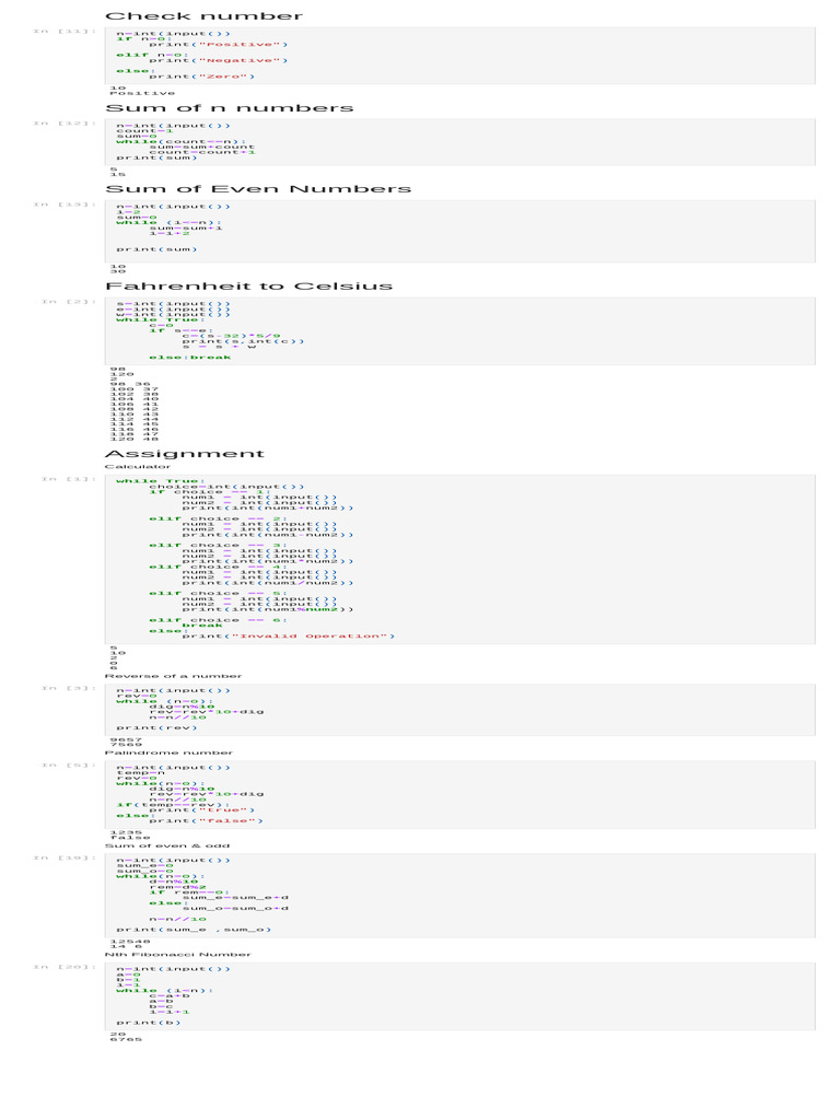 Conditionals and Loops (1) | PDF