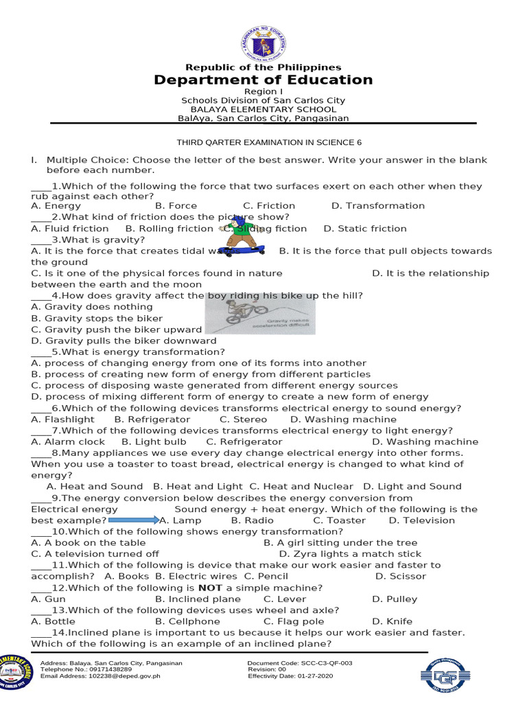3RD Periodical Science 2025 A | PDF | Volcano | Force