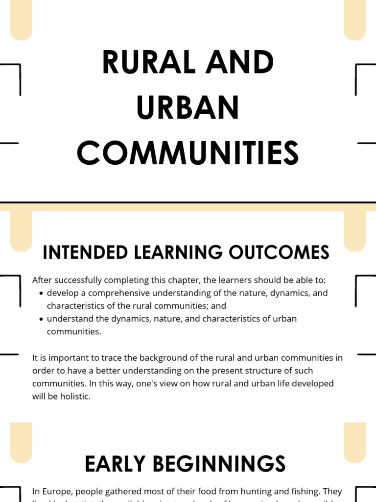 Rural and Urban Communities in the Philippines | PDF | Metro Manila ...