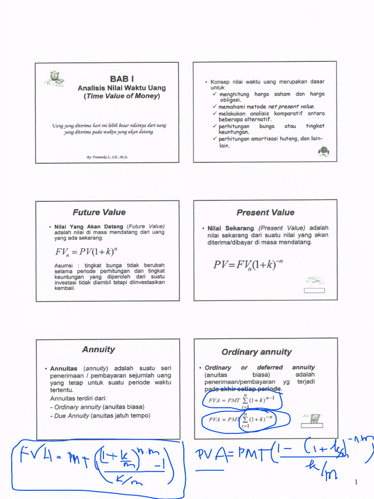 Analisis Nilai Waktu Uang (TVOM) | PDF