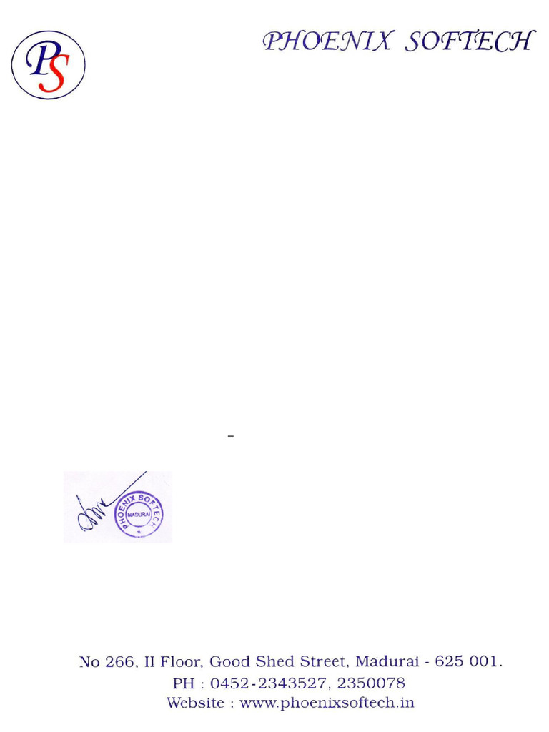 Phoenix Softech CS RVS 3RD 1 | PDF