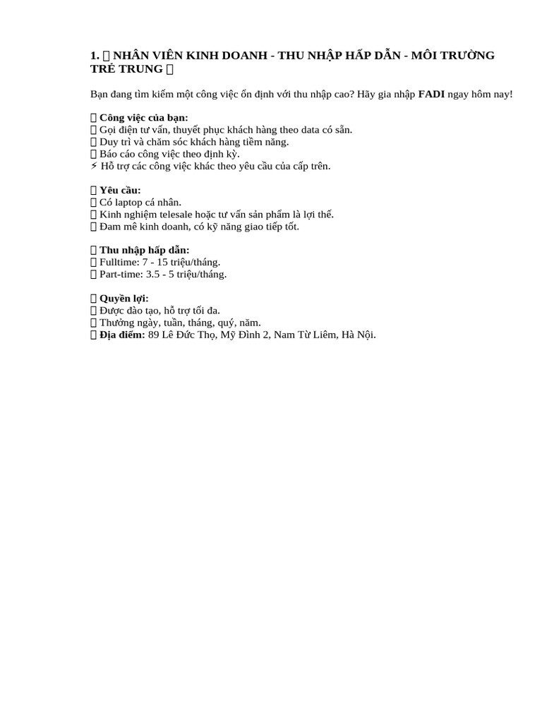 Job Fadi 1 | PDF