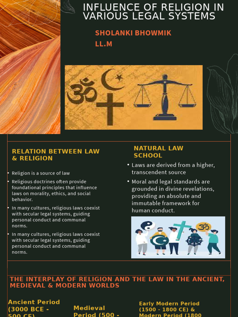 Religion's Role in Legal Systems | PDF | Religious Law | Rights