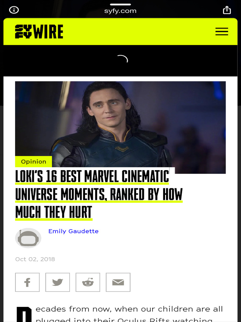 Loki's 16 Best Marvel Cinematic Universe Moments, Ranked by How Much ...
