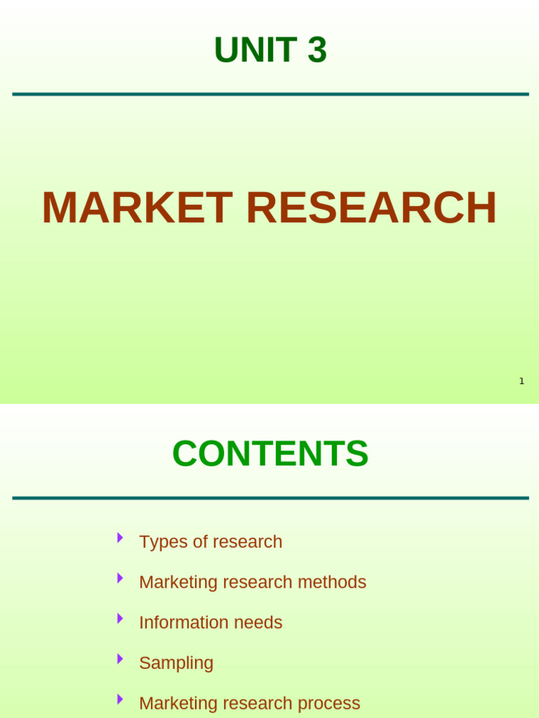 Marketing Research Methods Explained | PDF | Sampling (Statistics ...