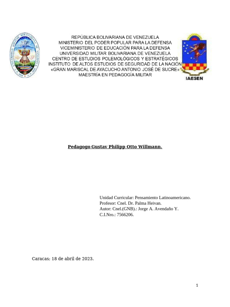 Autor Jorge Avenda o Gustav Philipp Otto Willmann | PDF | Aristóteles ...