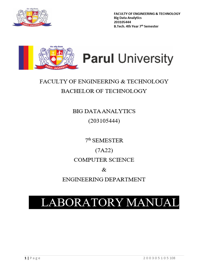 BDA lab manual 200305105108 | PDF | Apache Hadoop | Map Reduce