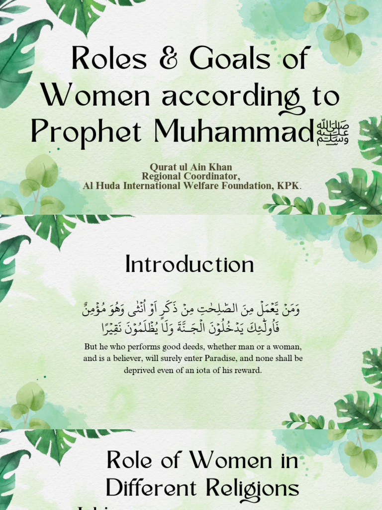 Women Empowerment in Islam by Qurat ul Ain Khan.pptx_20240918_150357_0000 | PDF | Eve | Marriage