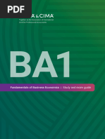 CIMA BA1 Practice PDF | PDF