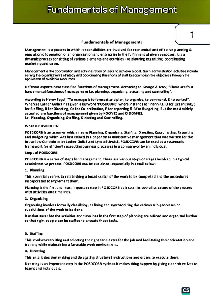 Fundamentals of Management | PDF