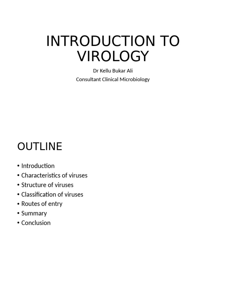 Introductory Virology | PDF | Virus | Virology