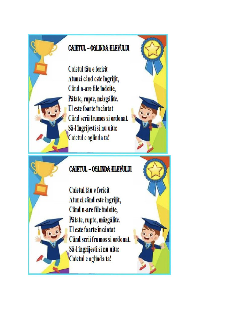 Caietul-Oglinda Elevului | PDF