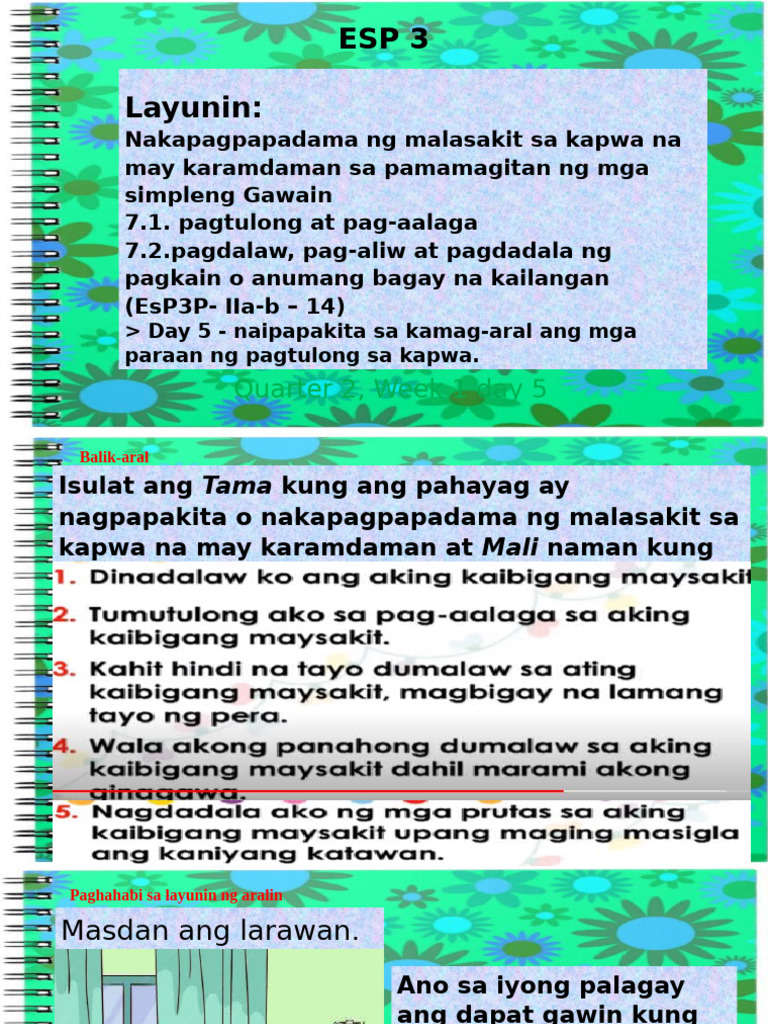 Esp q2 PPT Week1 Day 5 | PDF